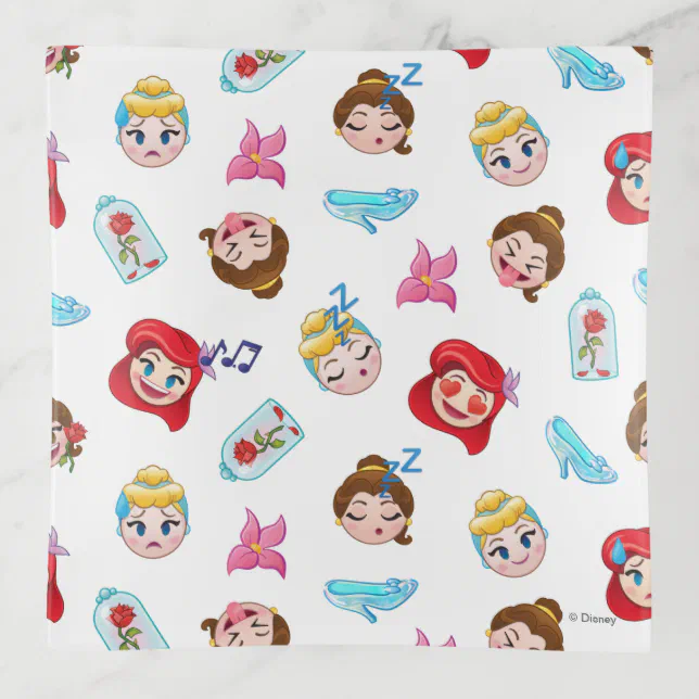 Princess Emoji Pattern Trinket Tray | Zazzle