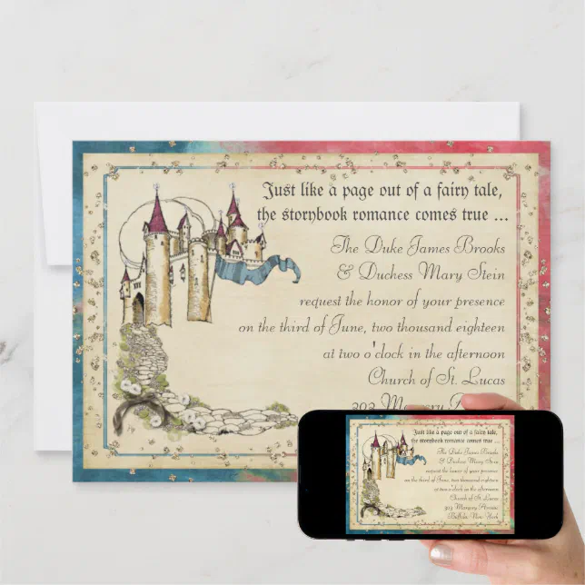 Princess Fairy Tale Invitations | Zazzle