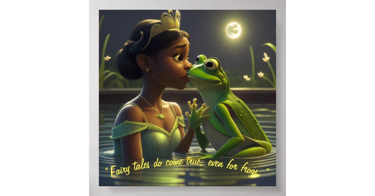 Princess & Frog Poster | Zazzle