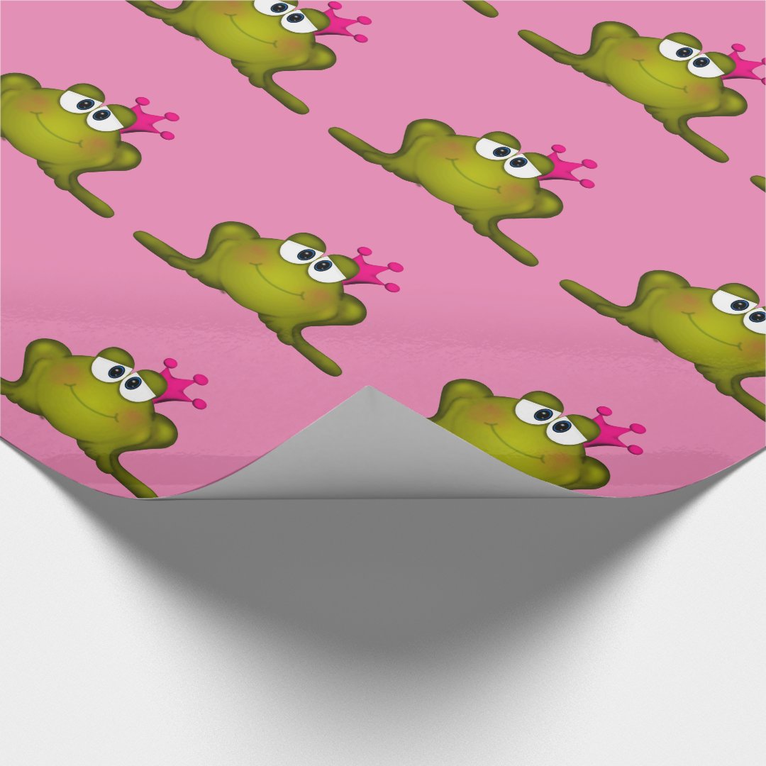 Princess Frog Wrapping Paper | Zazzle