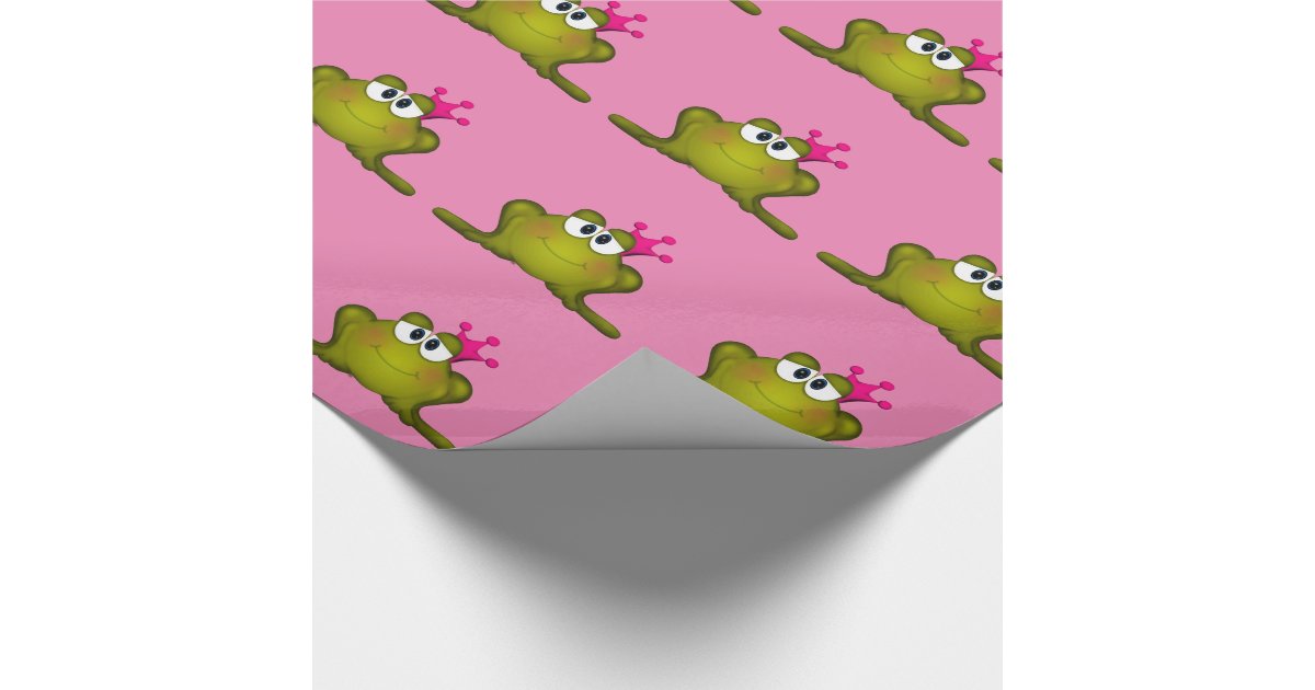 Princess Frog Wrapping Paper | Zazzle