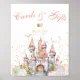 Princess Girl Blush Gold Royal Castle Gifts Sign | Zazzle