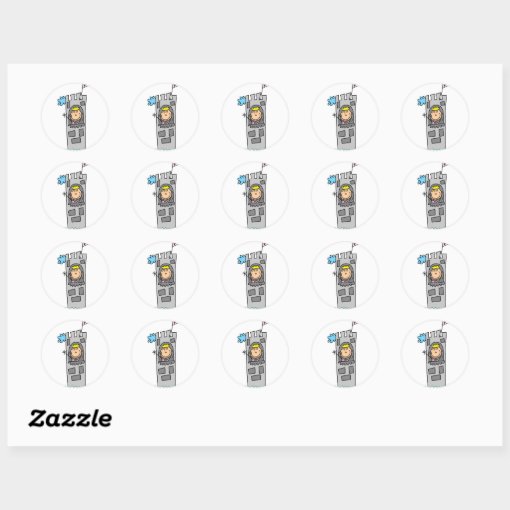Princess In Castle Tower Sticker | Zazzle