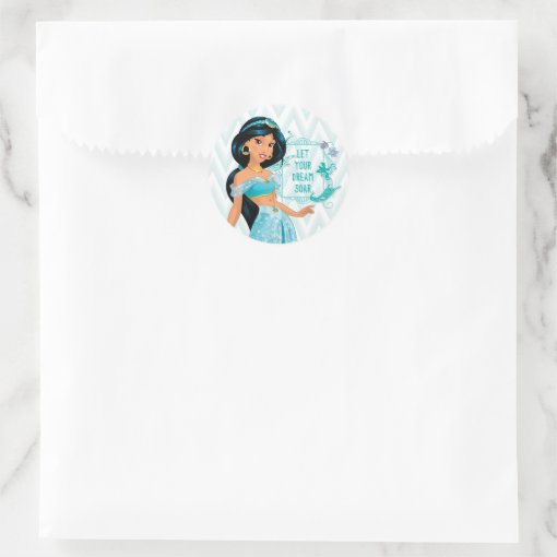 Princess Jasmine Classic Round Sticker | Zazzle