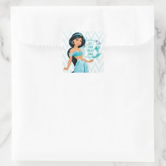 Princess Jasmine Square Sticker | Zazzle