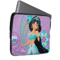 Princess Jasmine with Feathers & Flowers Laptop Sleeve | Zazzle