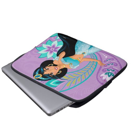 Princess Jasmine with Feathers & Flowers Laptop Sleeve | Zazzle