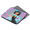 Princess Jasmine with Feathers & Flowers Laptop Sleeve | Zazzle