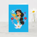 Princess Jasmine With Magic Lamp Card | Zazzle