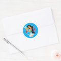 Princess Jasmine With Magic Lamp Classic Round Sticker | Zazzle