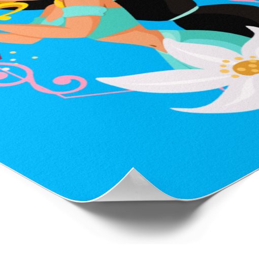 Princess Jasmine With Magic Lamp Poster | Zazzle