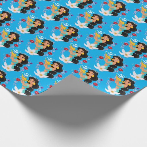 Princess Jasmine With Magic Lamp Wrapping Paper | Zazzle