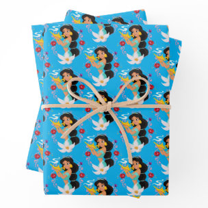 Princess Jasmine With Magic Lamp Fabric | Zazzle