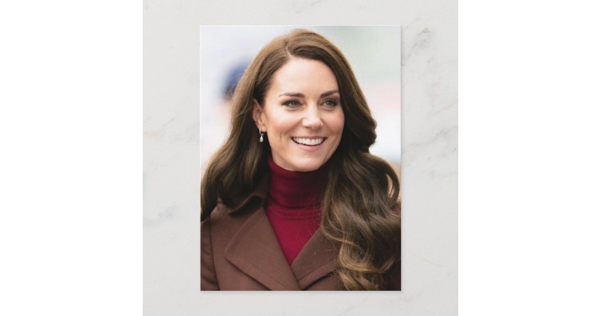 Princess Kate brown stylized Postcard | Zazzle