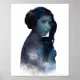 Princess Leia | Space Silhouette Poster | Zazzle