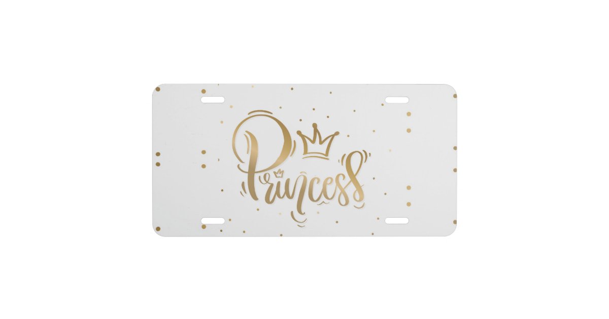 Princess License Plate | Zazzle