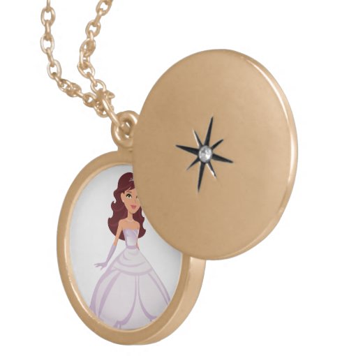 Princess Locket Necklace for Girls | Zazzle