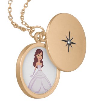 Princess Locket Necklace for Girls | Zazzle