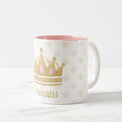 Princess Mug, Glitter Princess Mug | Zazzle