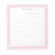 Princess Note & Pink Hearts on Lined Notepad | Zazzle