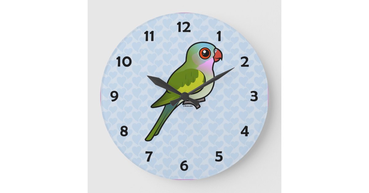 Princess Parrot Large Clock | Zazzle