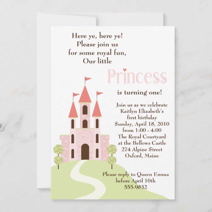 Princess Party Birthday Invitation | Zazzle