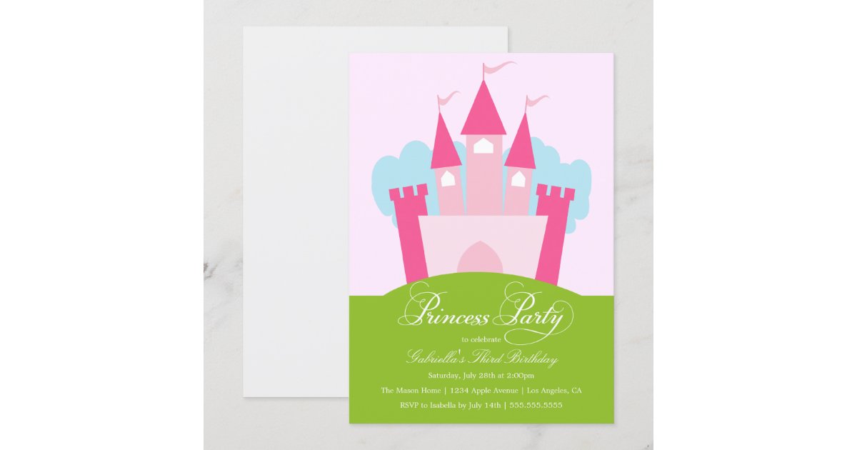 Princess Party | Birthday Party Invitation | Zazzle