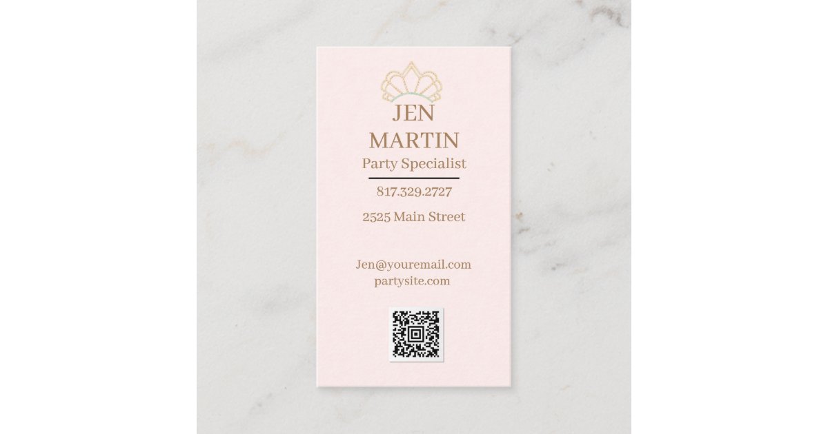 Princess Party Business Card | Zazzle