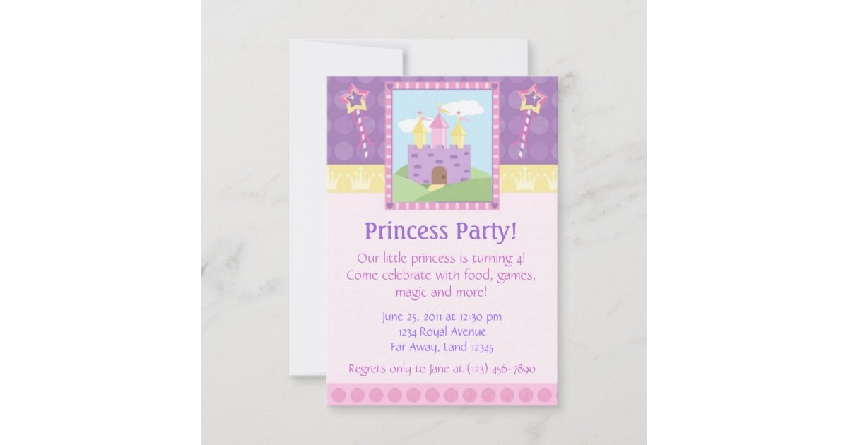Princess Party Invitation | Zazzle