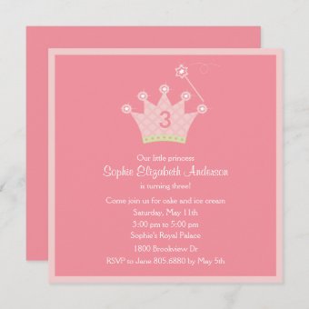 Princess Party Invitation | Zazzle