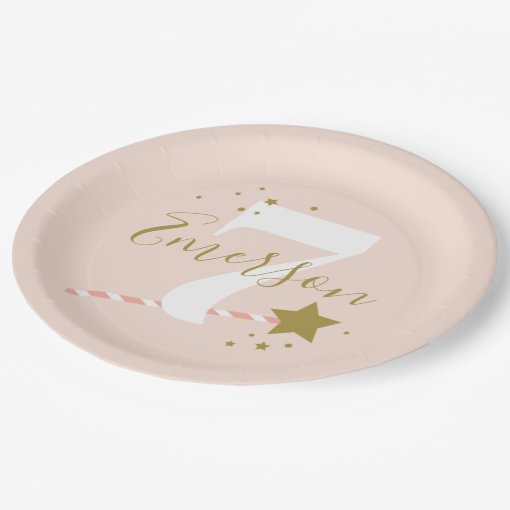 Princess party kids birthday party paper plates | Zazzle