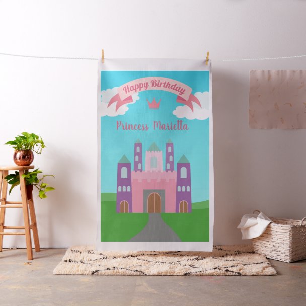 Princess Castle Photo Booth Backdrop | Zazzle