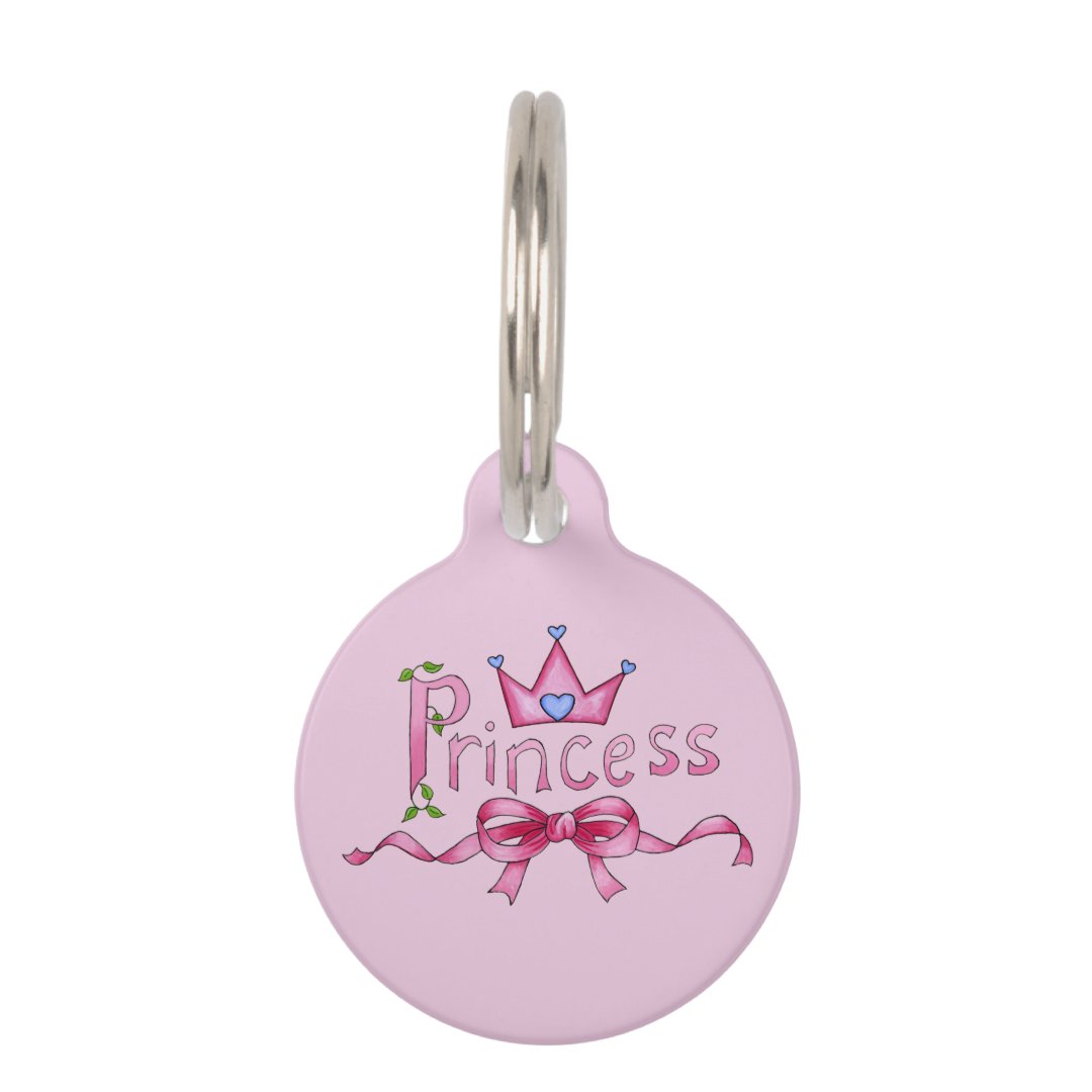 Princess Pet Name Tag | Zazzle