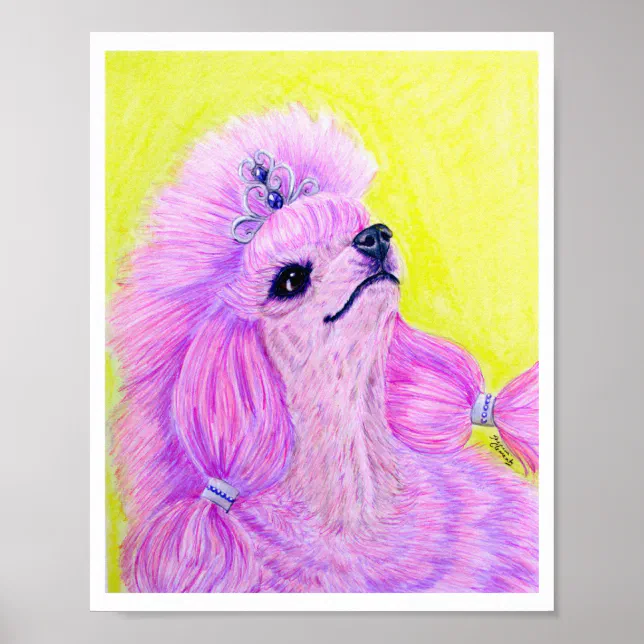 Princess Poodle Poster | Zazzle
