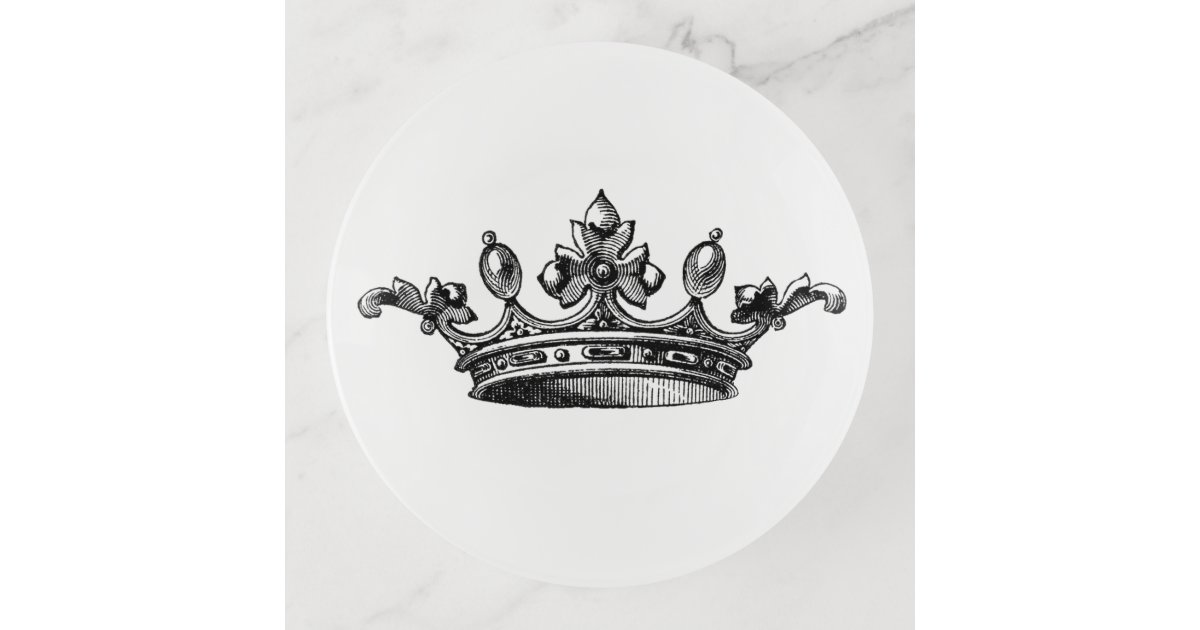 Princess Queen Crown Trinket Tray | Zazzle