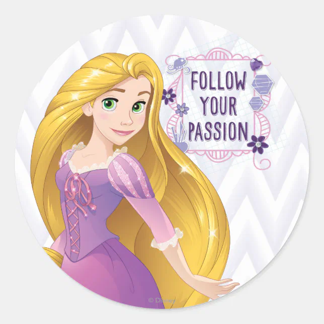 Princess Rapunzel Classic Round Sticker | Zazzle