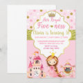Princess royal fiveness girl birthday invitation. invitation | Zazzle