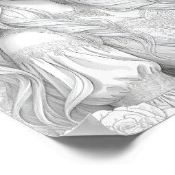 Princess scratch Art Poster | Zazzle