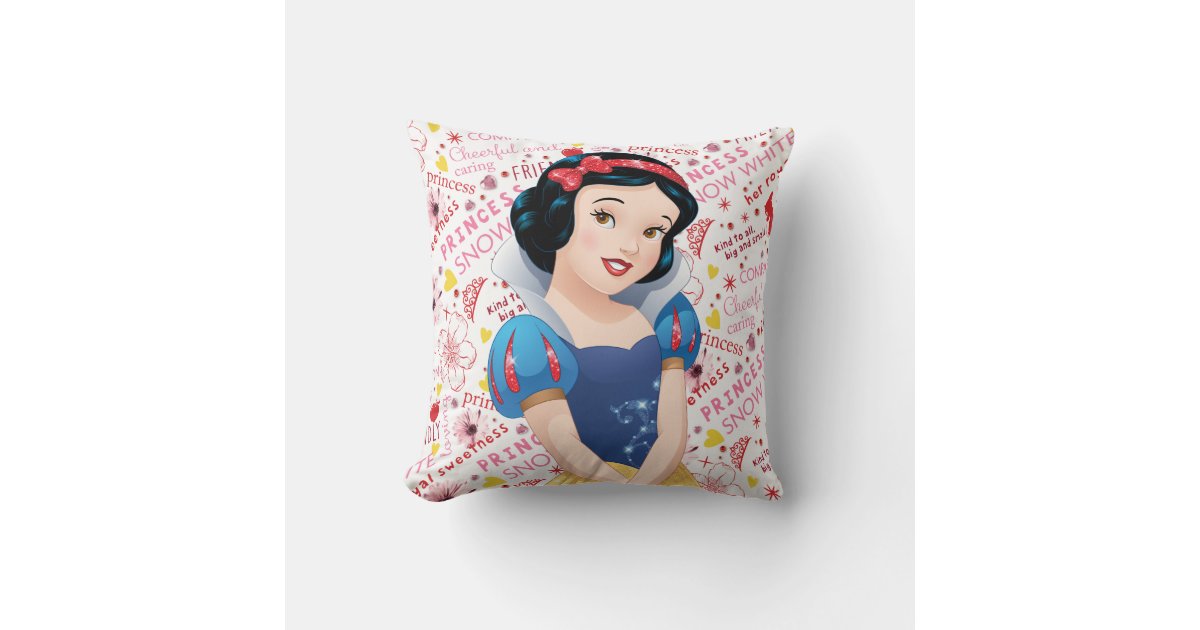 Princess Snow White Throw Pillow | Zazzle