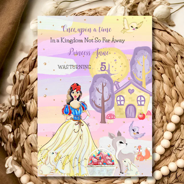 Princess Snowy Birthday Invitation | Zazzle