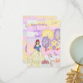 Princess Snowy Happy Birthday Greeting Card | Zazzle