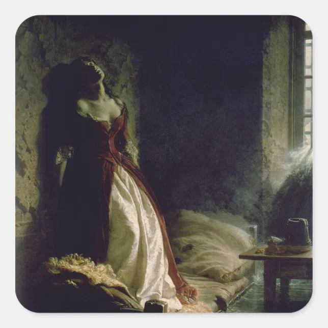 Princess Tarakanova, 1864 Square Sticker | Zazzle