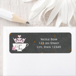 PRINCESS TEA PARTY Birthday Invitation Labels | Zazzle