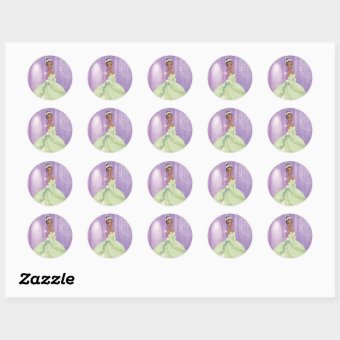 Princess Tiana Classic Round Sticker | Zazzle