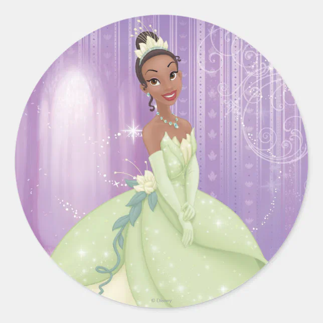 Princess Tiana Classic Round Sticker | Zazzle