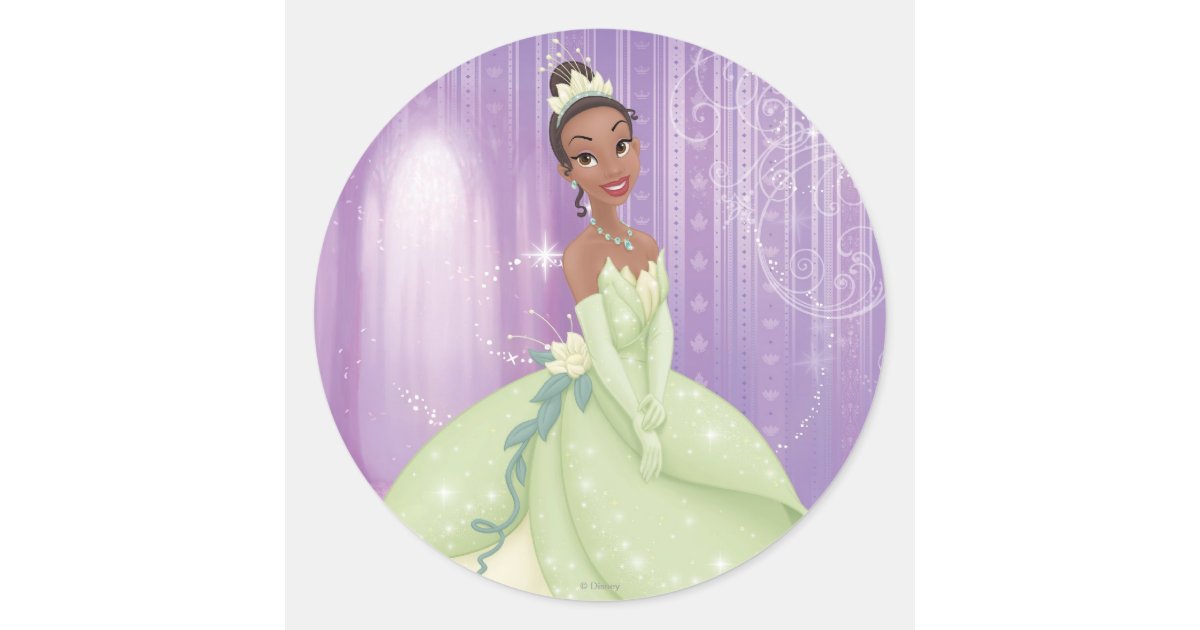 Princess Tiana Classic Round Sticker | Zazzle.com