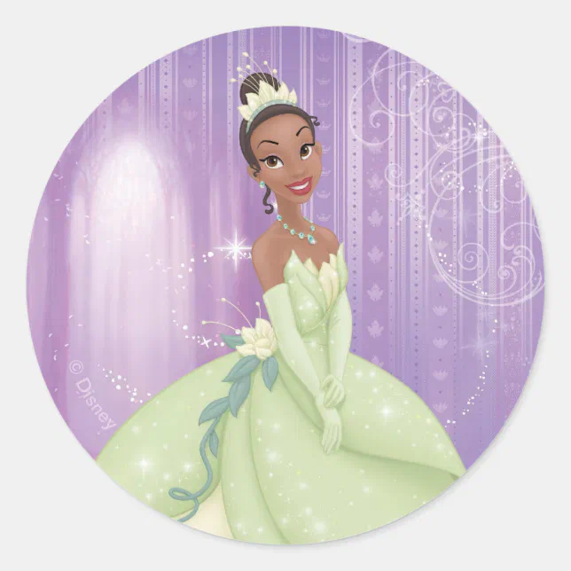Princess Tiana Classic Round Sticker | Zazzle