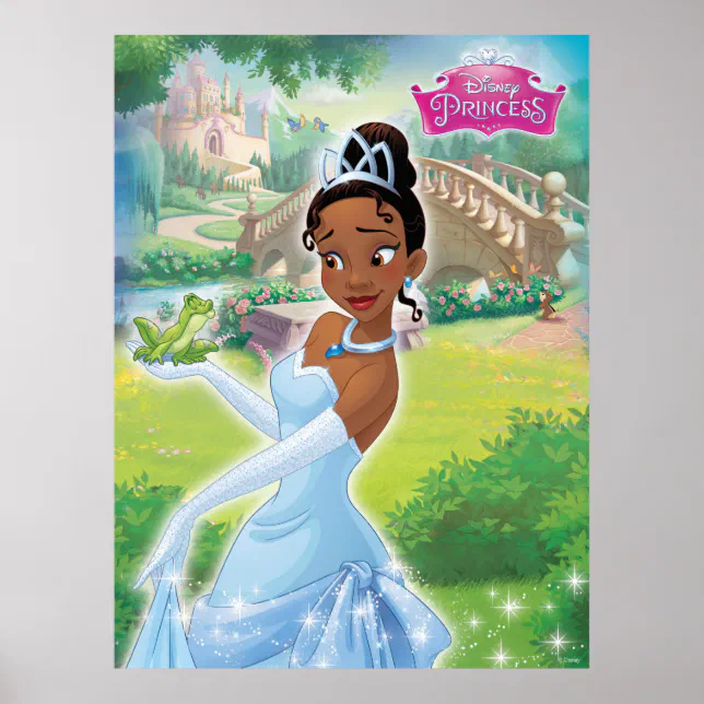 Princess Tiana in the Garden Poster | Zazzle