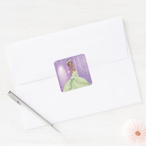 Princess Tiana Square Sticker | Zazzle