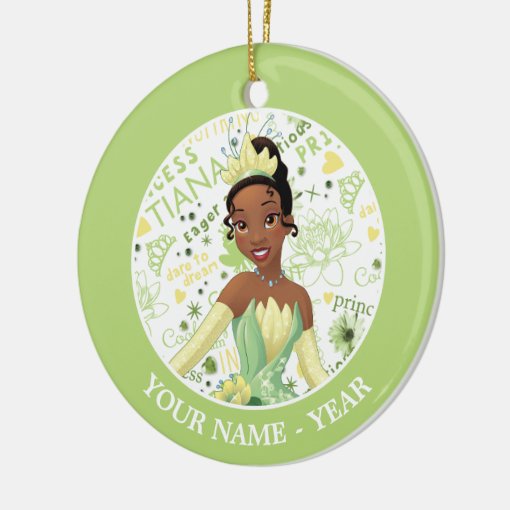 Princess Tiana | Tiana Add Your Name Ceramic Ornament | Zazzle
